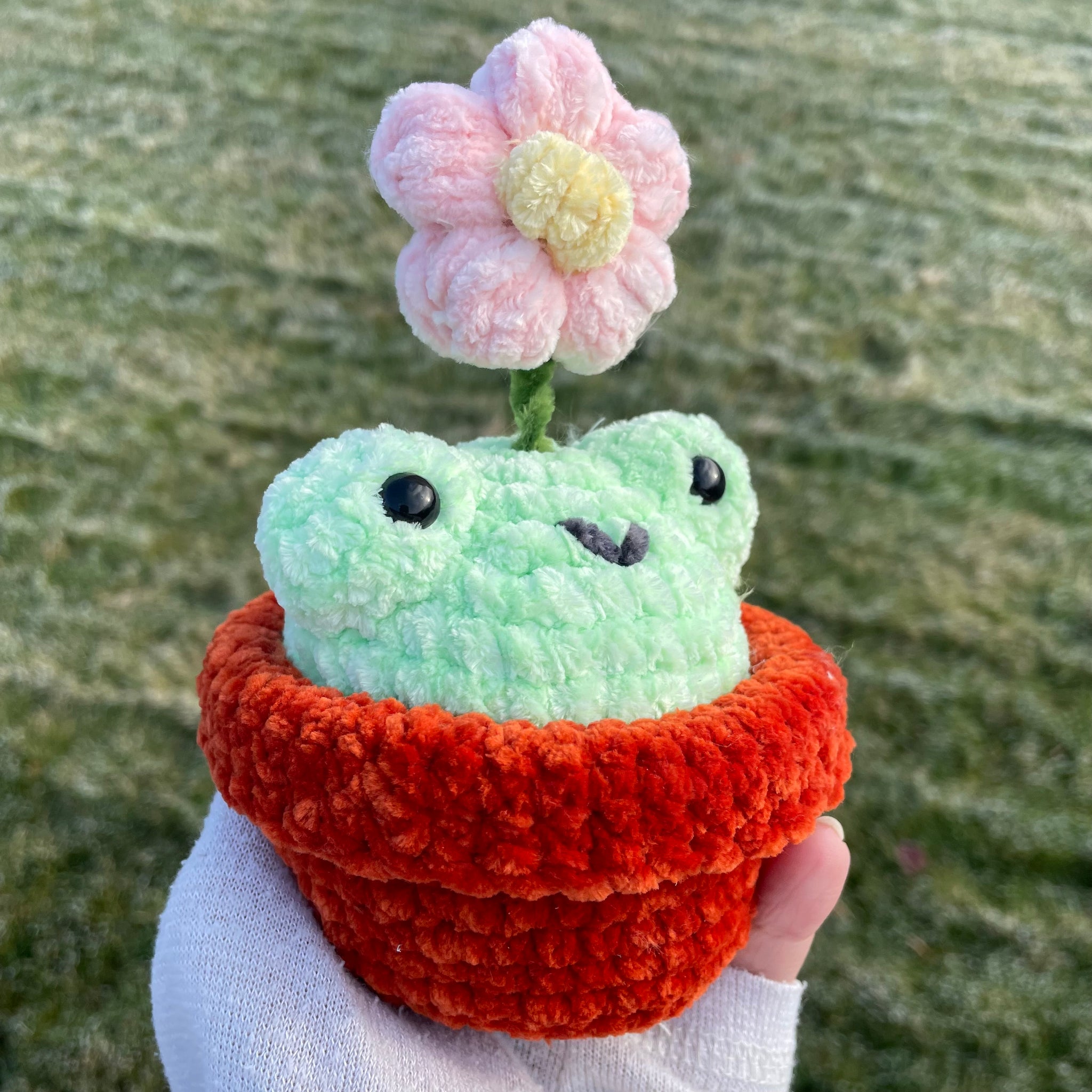 Keep on Growing Frog Plushie – LaRynn Sticker Co.