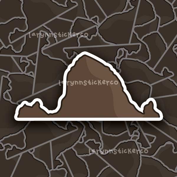 Haystack Rock Sticker – LaRynn Sticker Co.