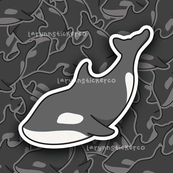 Orca Sticker – LaRynn Sticker Co.